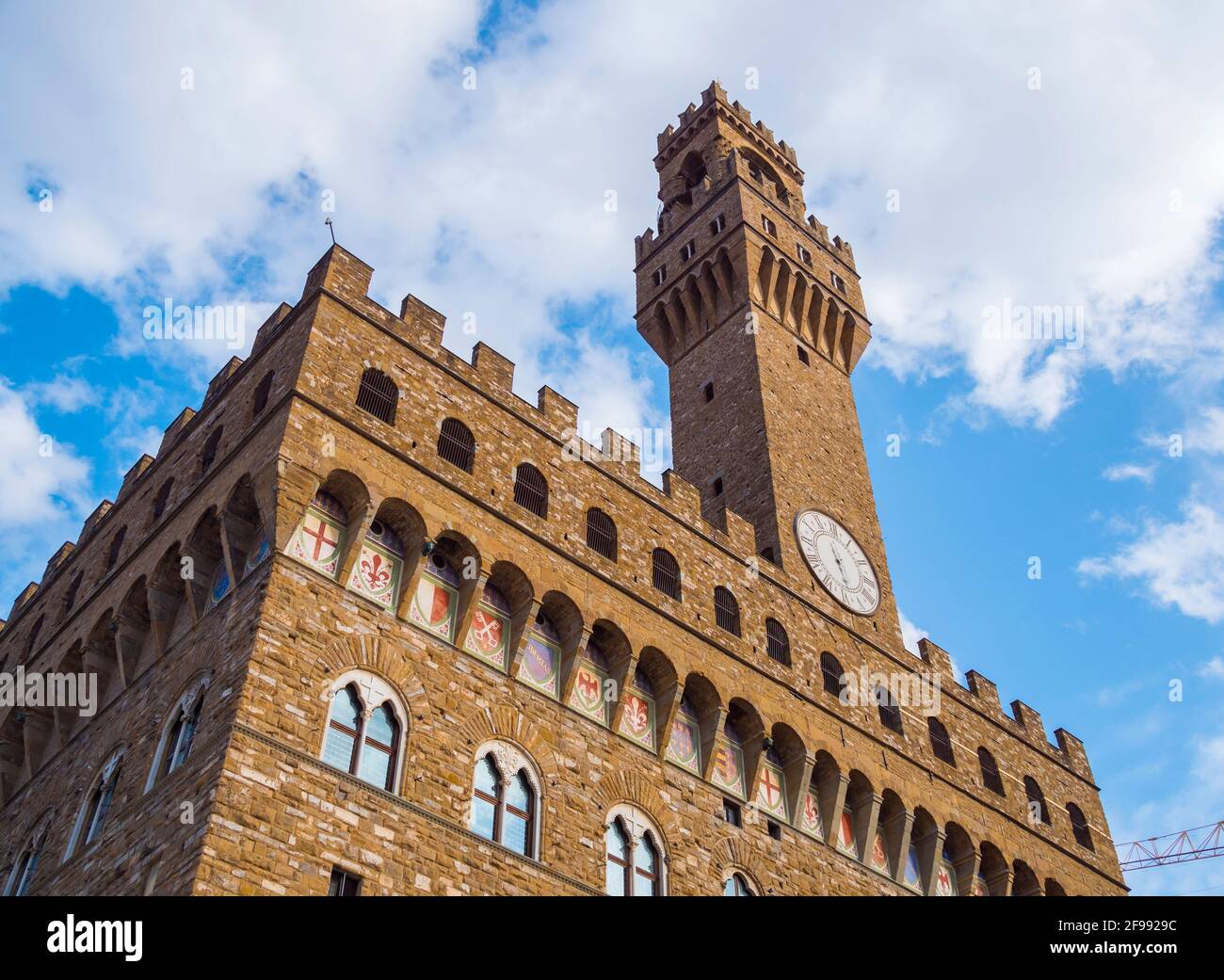 Famous Palazzo Vecchio in Florence - the Vecchio Palace in the historic ...