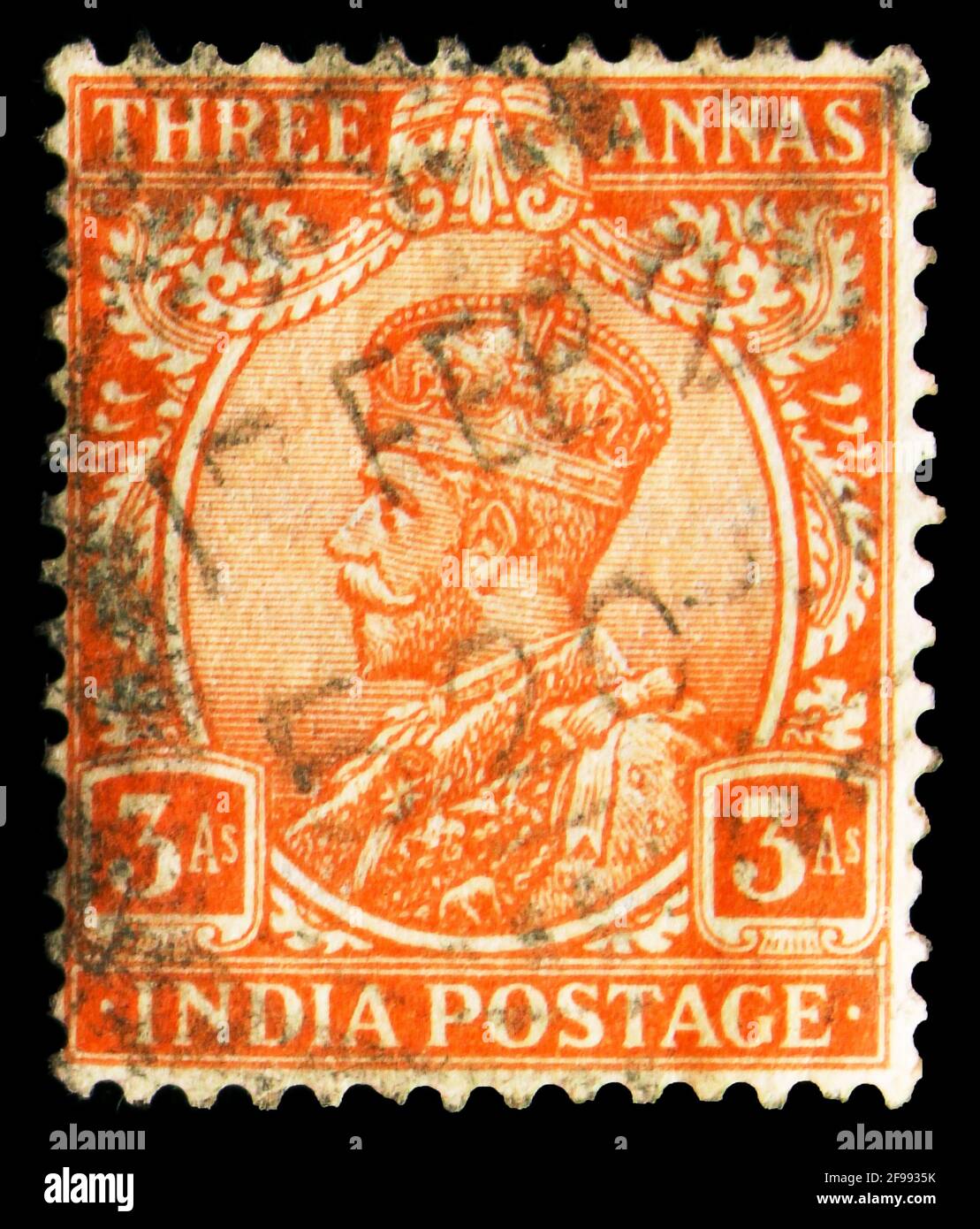 King george postage stamp india hi-res stock photography and images - Alamy
