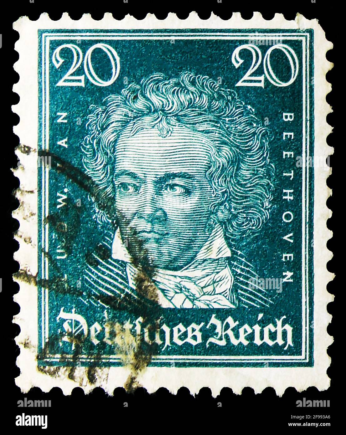 MOSCOW, RUSSIA - NOVEMBER 4, 2019: Postage stamp printed in Germany ...