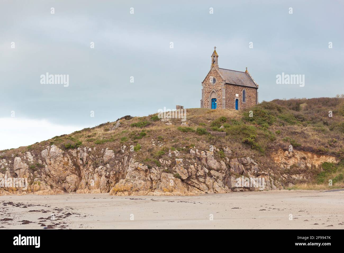 Chapel of St Maurice in the bay of St Brieuc Brittany, France Stock ...