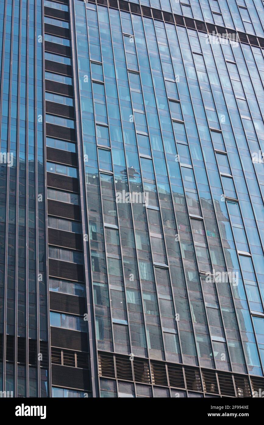 Glass window wall background of a modern city high-rise building Stock ...