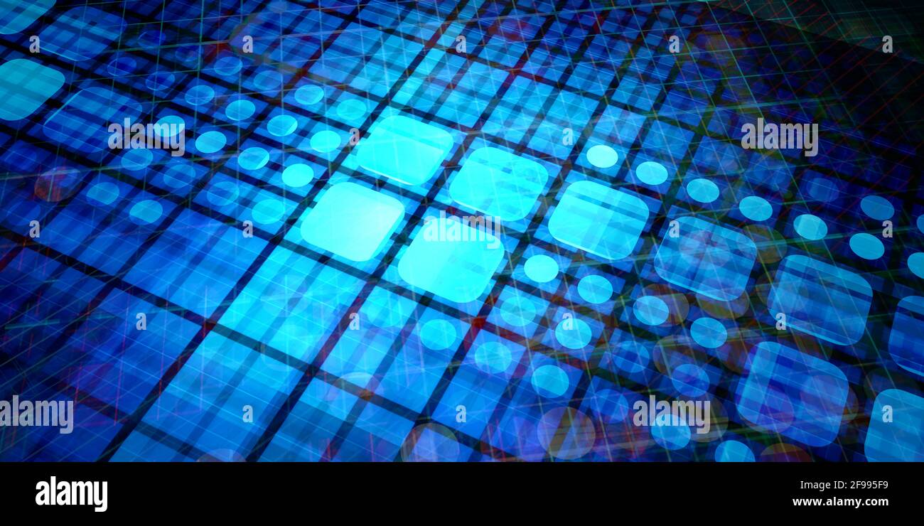 Multimedia Technology Background As A Art Concept Stock Photo - Alamy