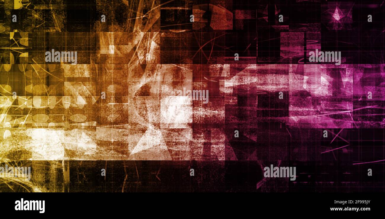 Digital Science with Virtual Technology in Art Stock Photo - Alamy