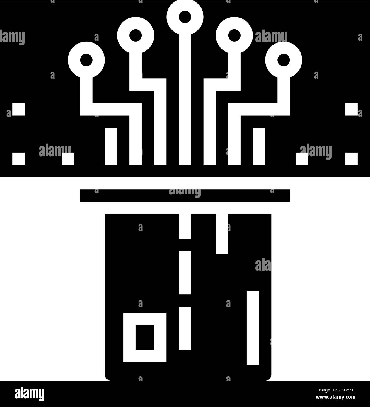 digital card glyph icon vector illustration Stock Vector Image & Art ...