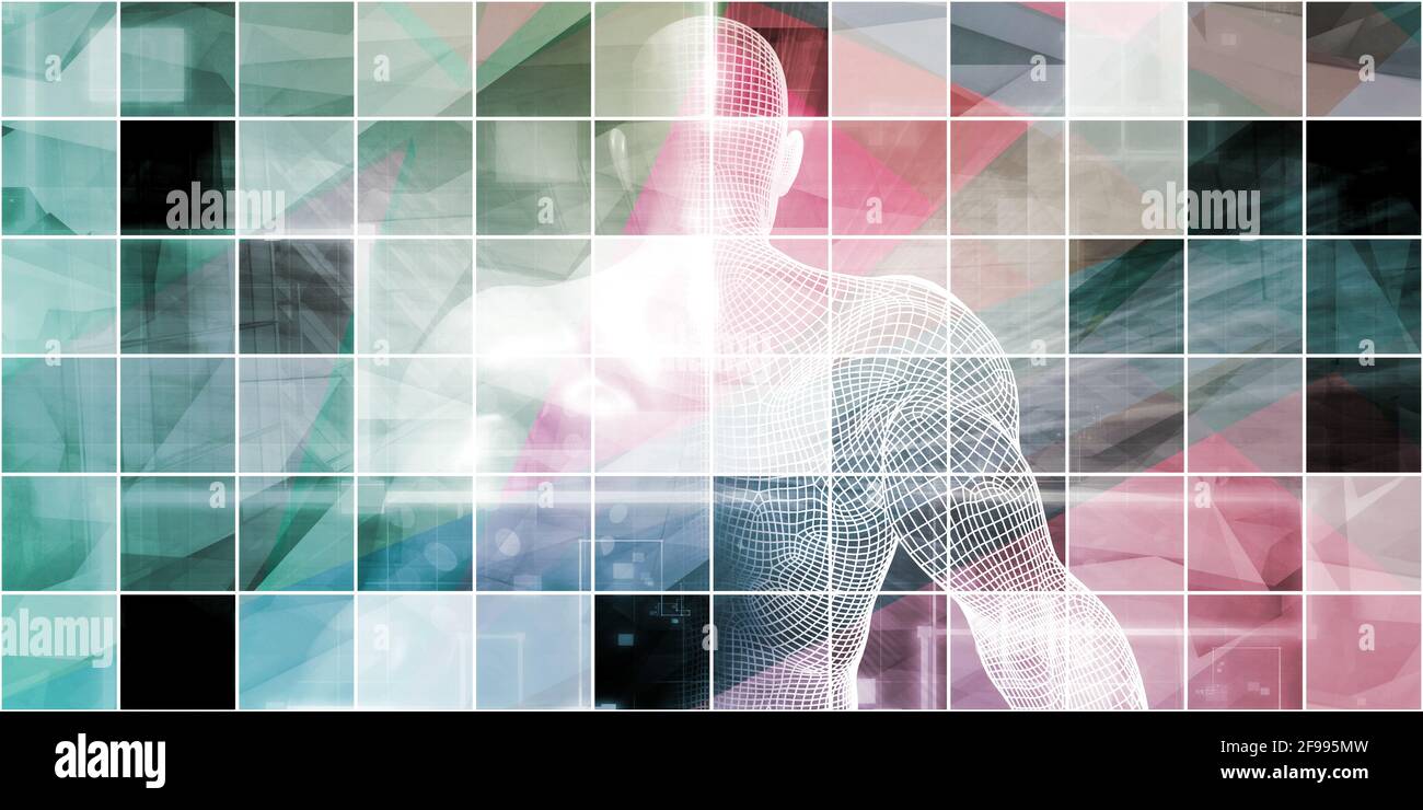 Science Analytics and Medical Concept for Grid Data Stock Photo - Alamy