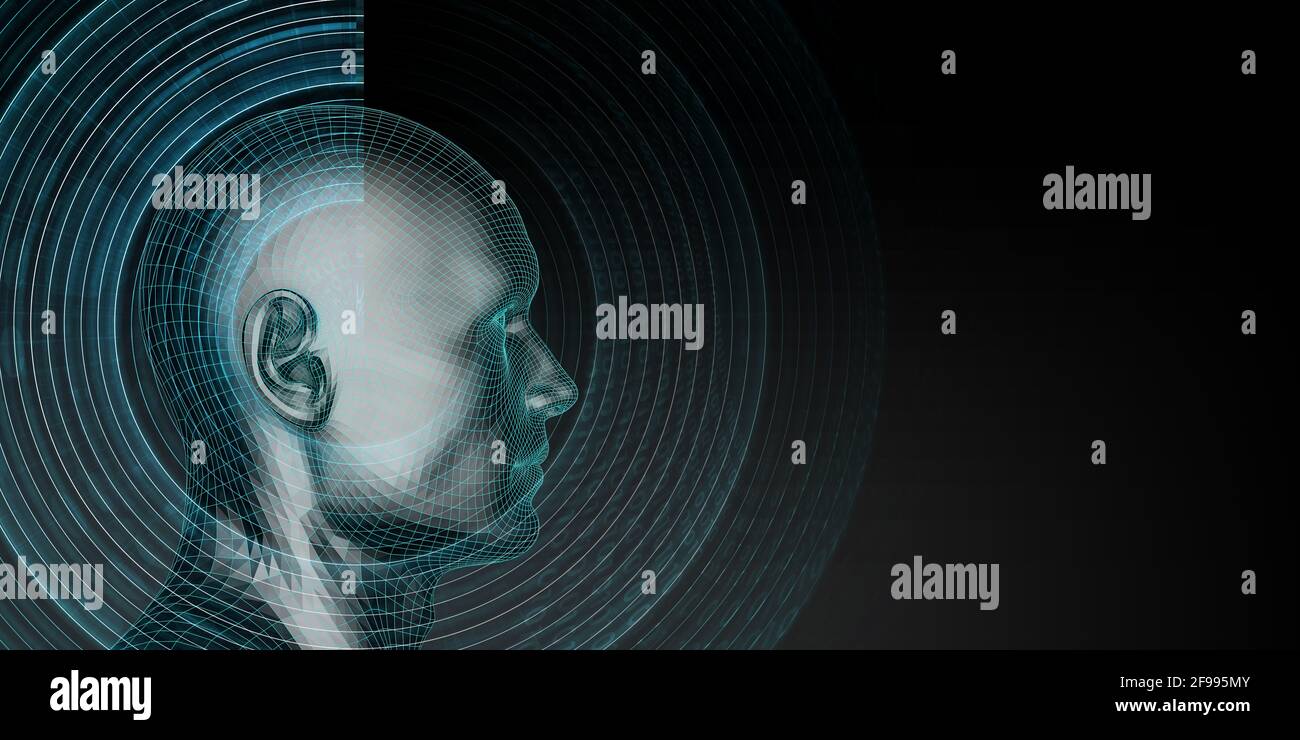 System Integration Technology Futuristic Platform Concept Art Stock ...