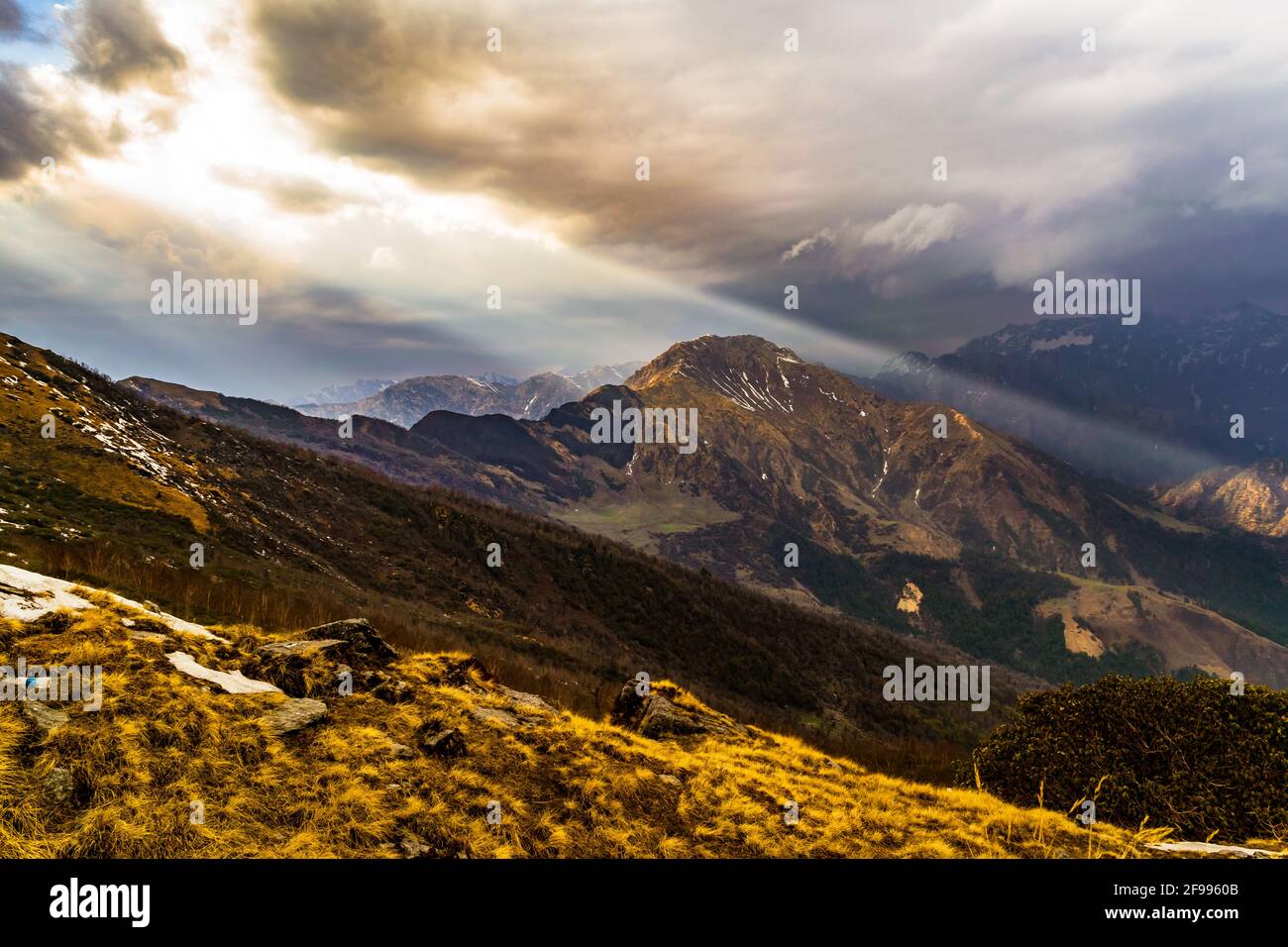 Mesmerizing view at Munsiyari, Uttarakhand, India Stock Photo - Alamy