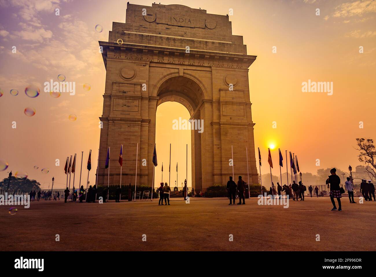 India Gate, New Delhi, March-2019: It is a triumphal arch architectural ...