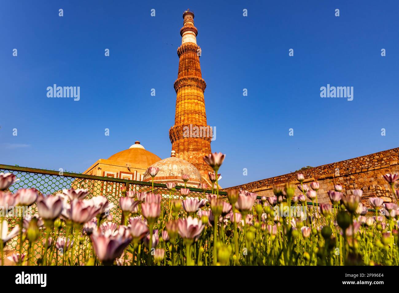 Qutub Minar is a highest minaret in India standing 73 m tall tapering ...