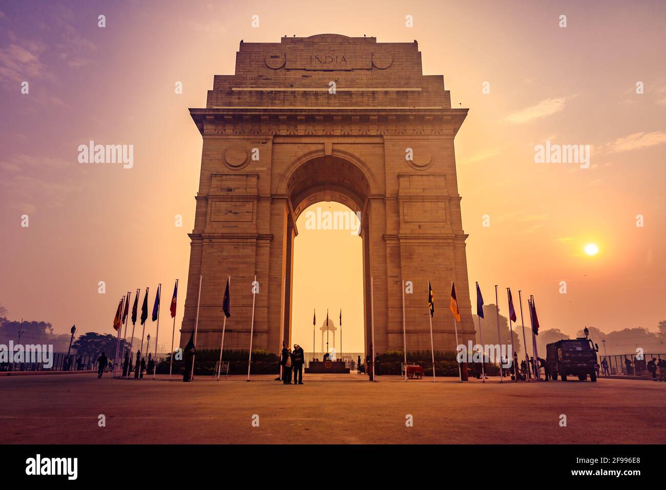 India Gate, New Delhi, March-2019: It is a triumphal arch architectural ...