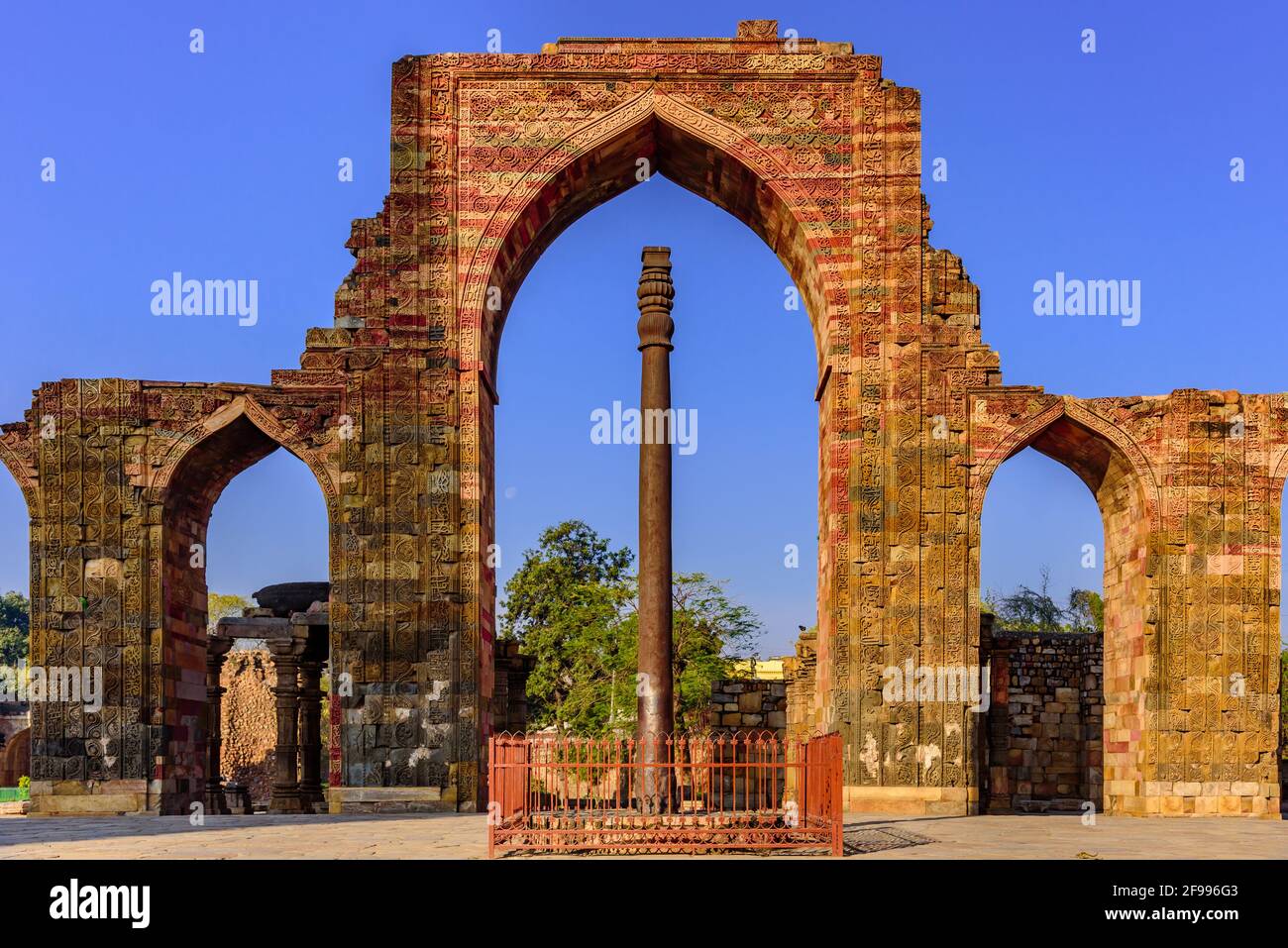 Iron pillar also known as Ashoka Pillar is 7.2m high was constructed by ...