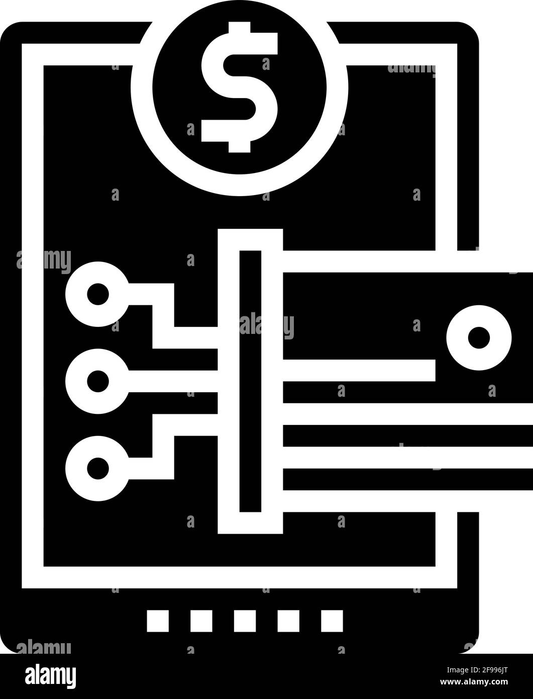 digital technology shop department glyph icon vector illustration Stock ...