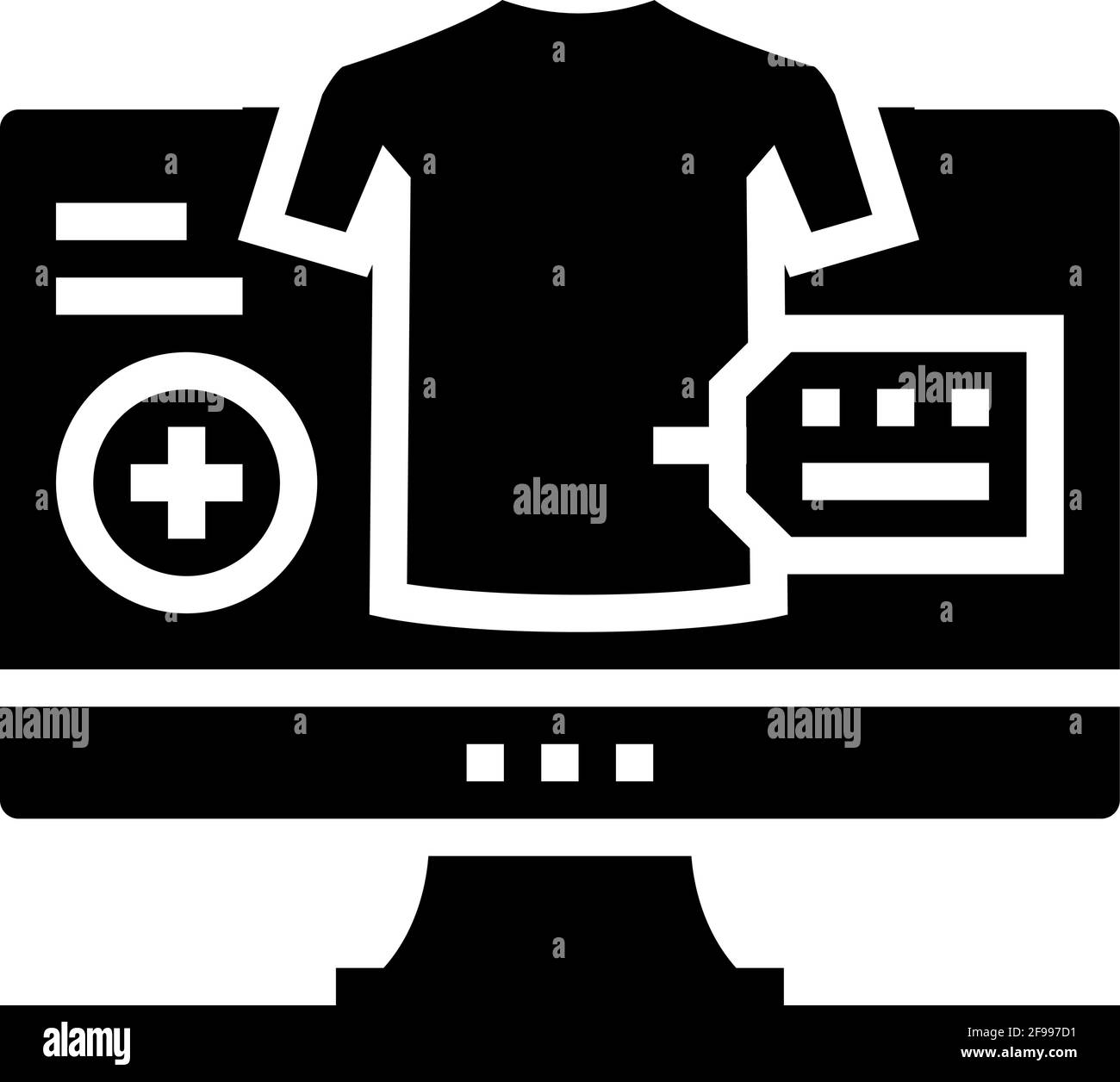 clothes shop department glyph icon vector illustration Stock Vector ...
