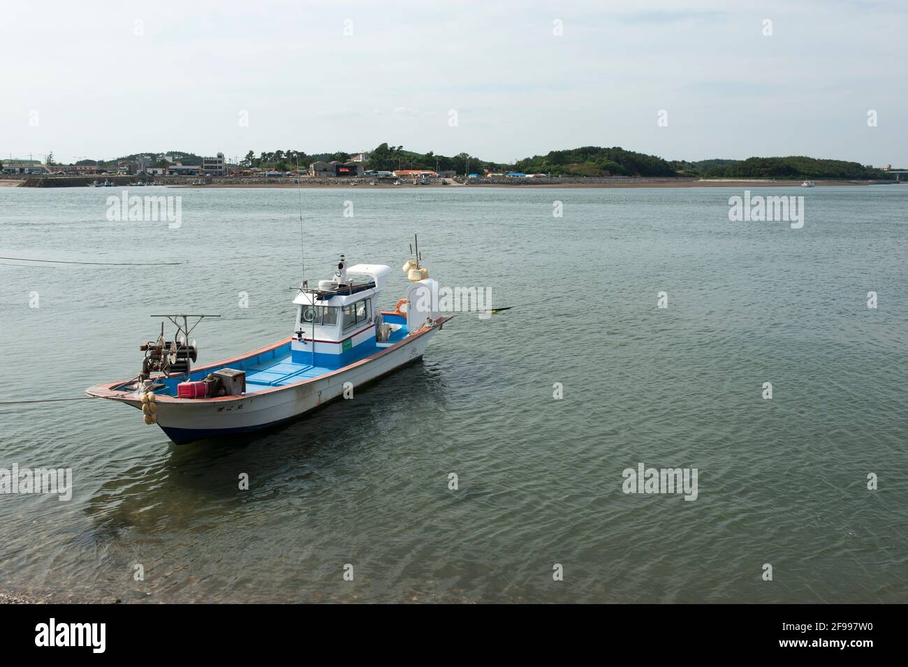 The port where the ship stays Stock Photo - Alamy