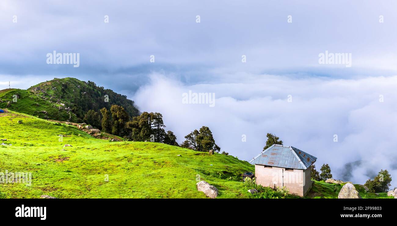 Triund top hi-res stock photography and images - Alamy