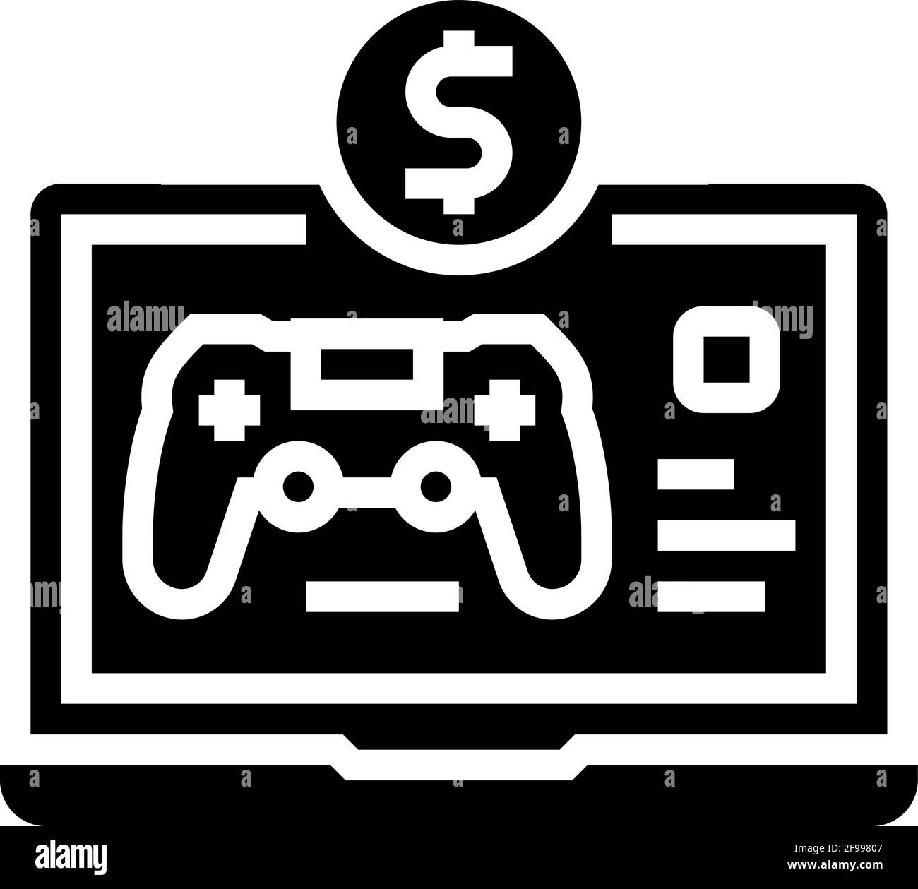 game shop department glyph icon vector illustration Stock Vector Image ...