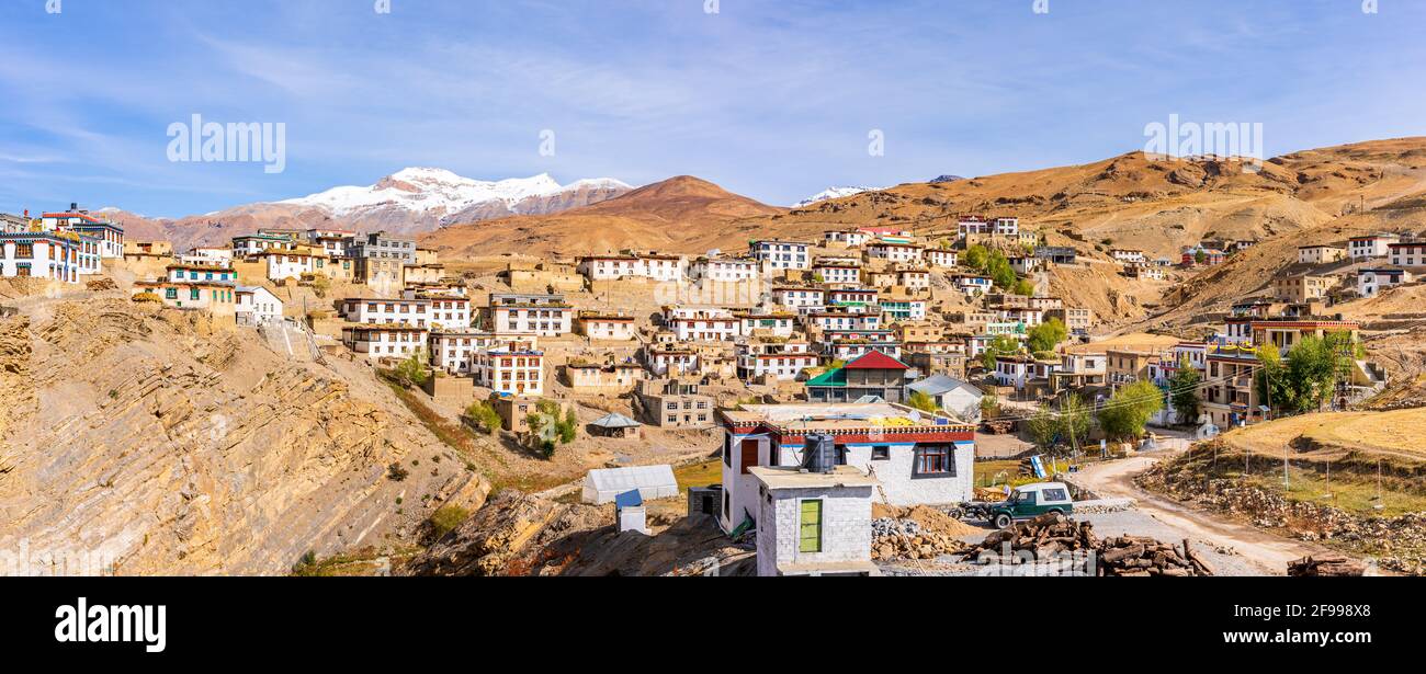 Kibber village, famous for snow leopard of Kibber wildlife sanctuary ...