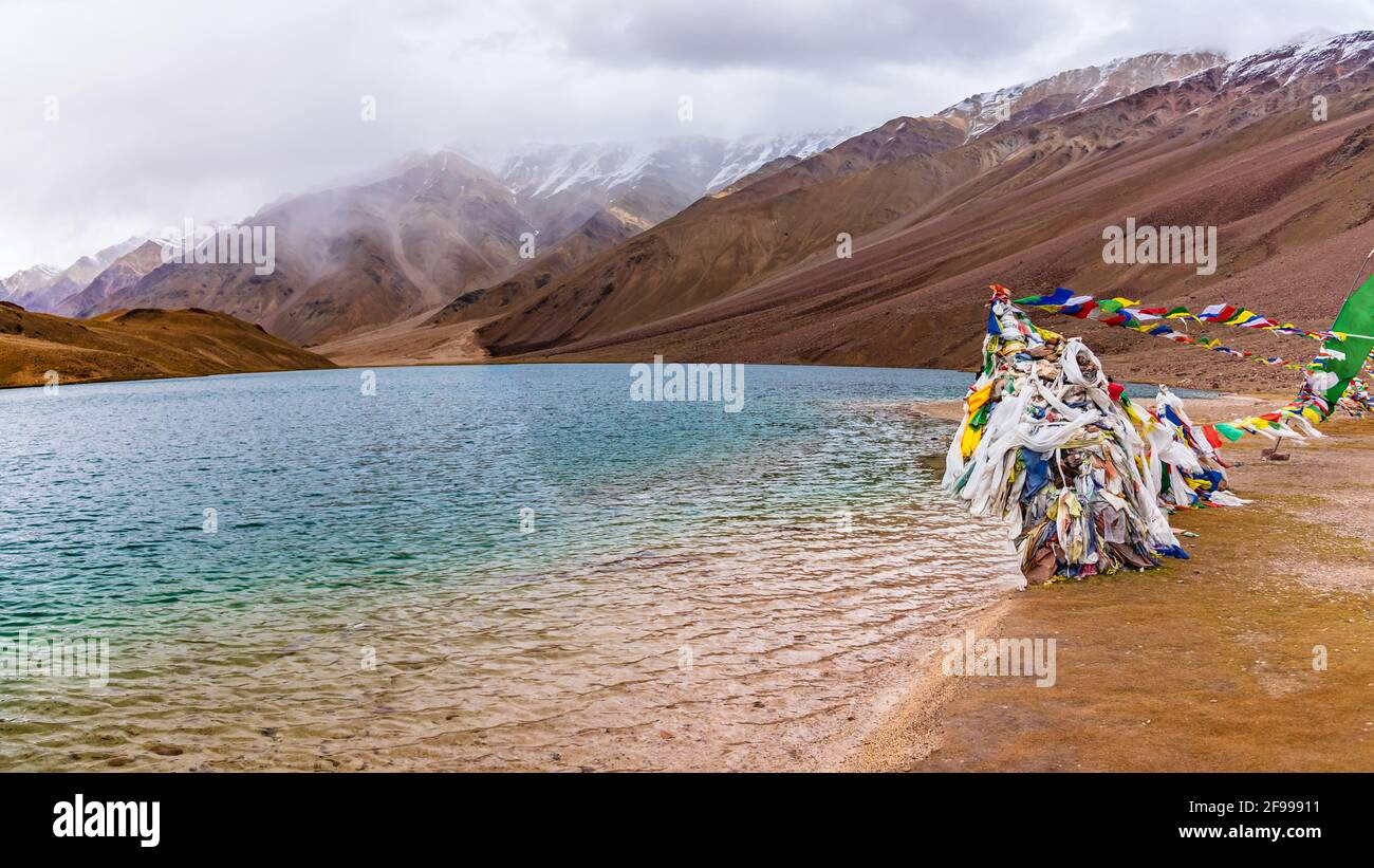Chandratal or Lake of the moon is a high altitude lake located at 4300m ...