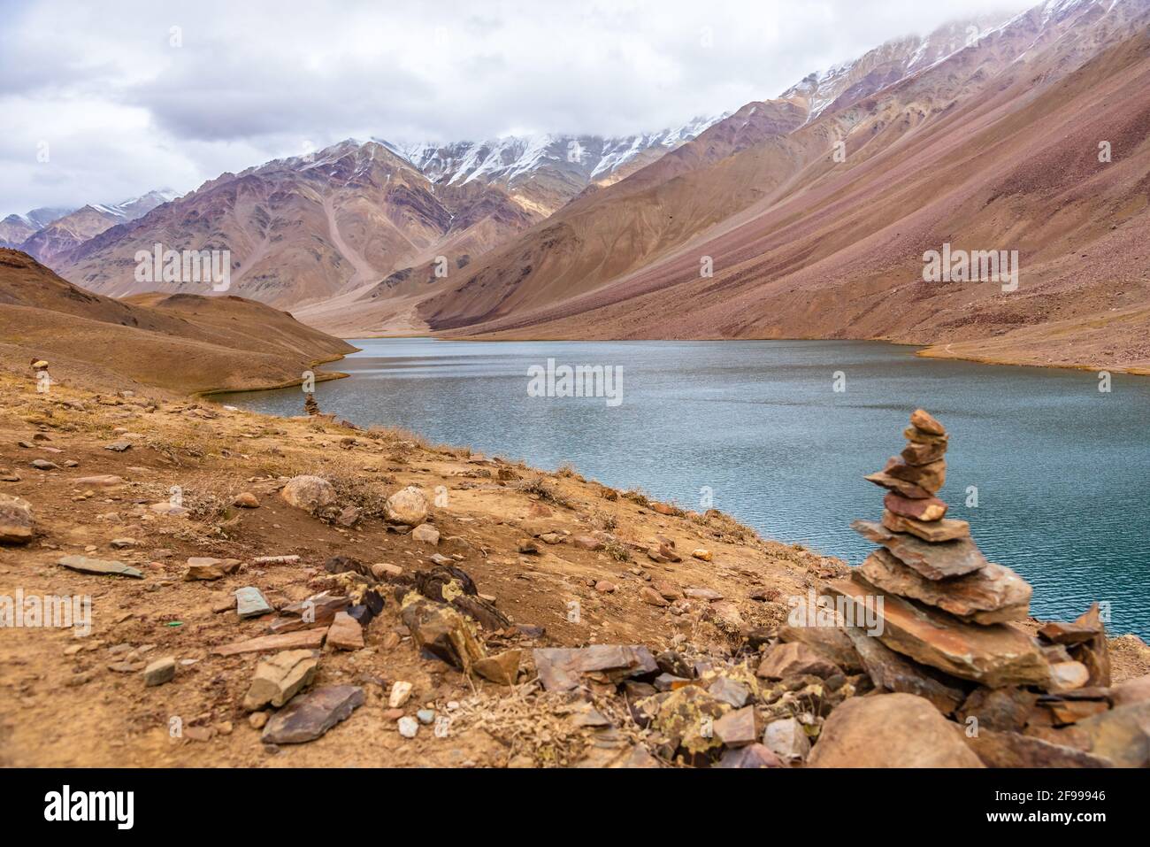 Chandratal or Lake of the moon is a high altitude lake located at 4300m ...
