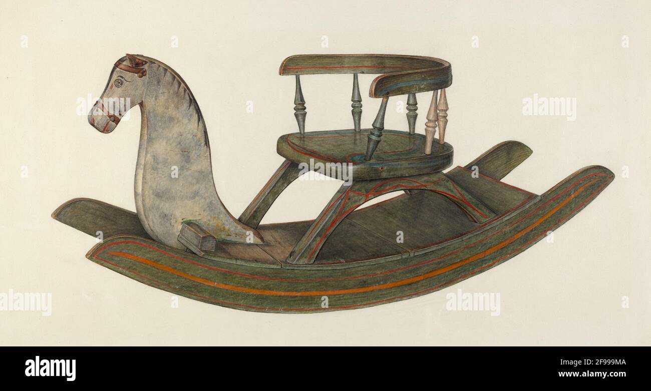 1940s rocking horse hi-res stock photography and images - Alamy