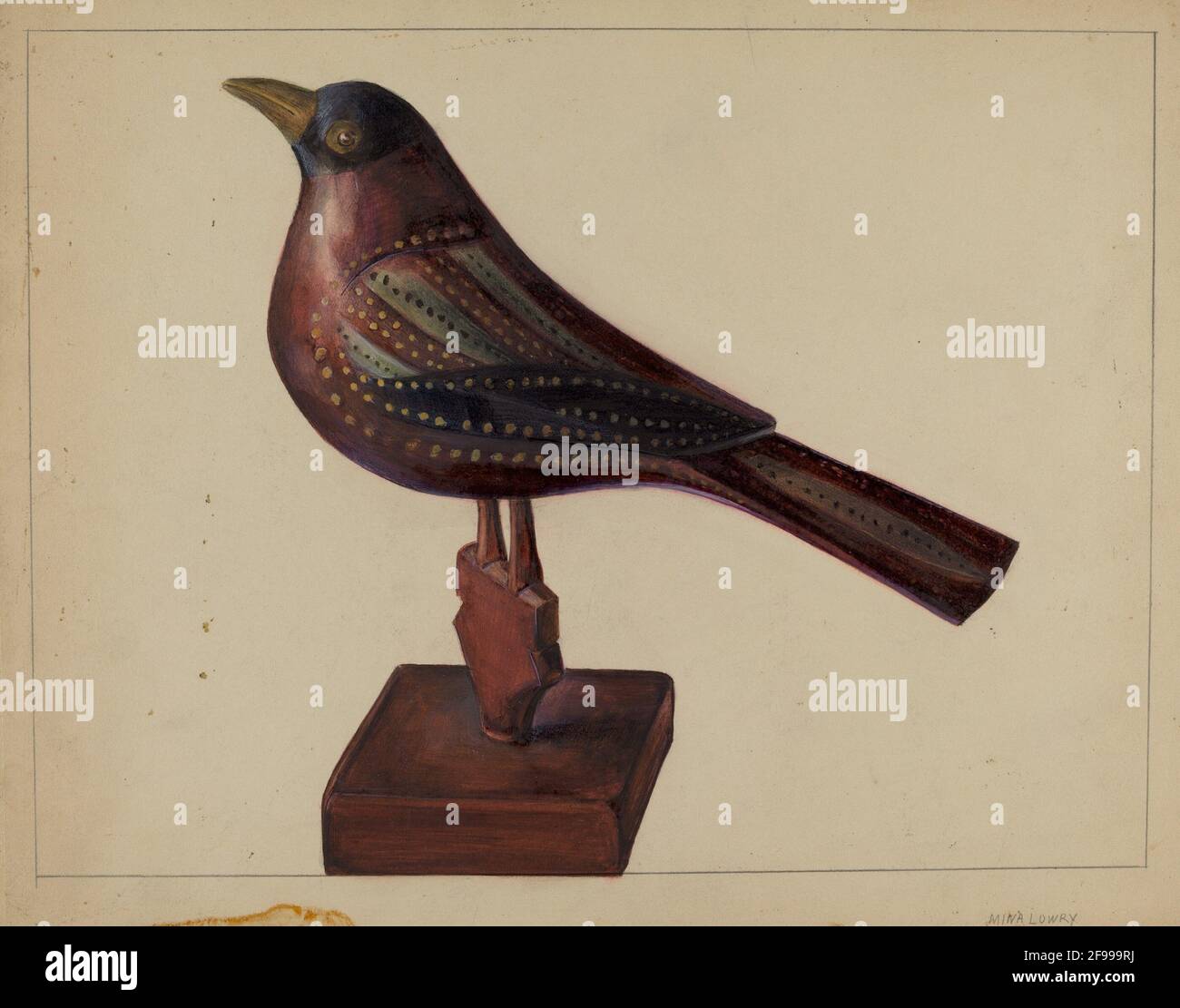 Pa. German Robin Figurine, c. 1937 Stock Photo - Alamy