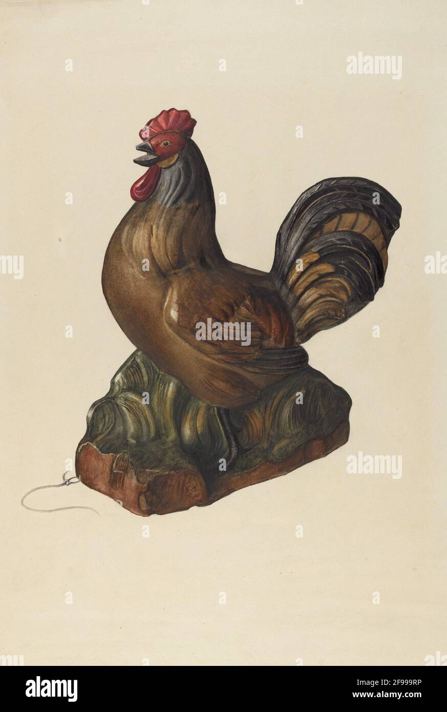 Toy Rooster, c. 1938 Stock Photo - Alamy
