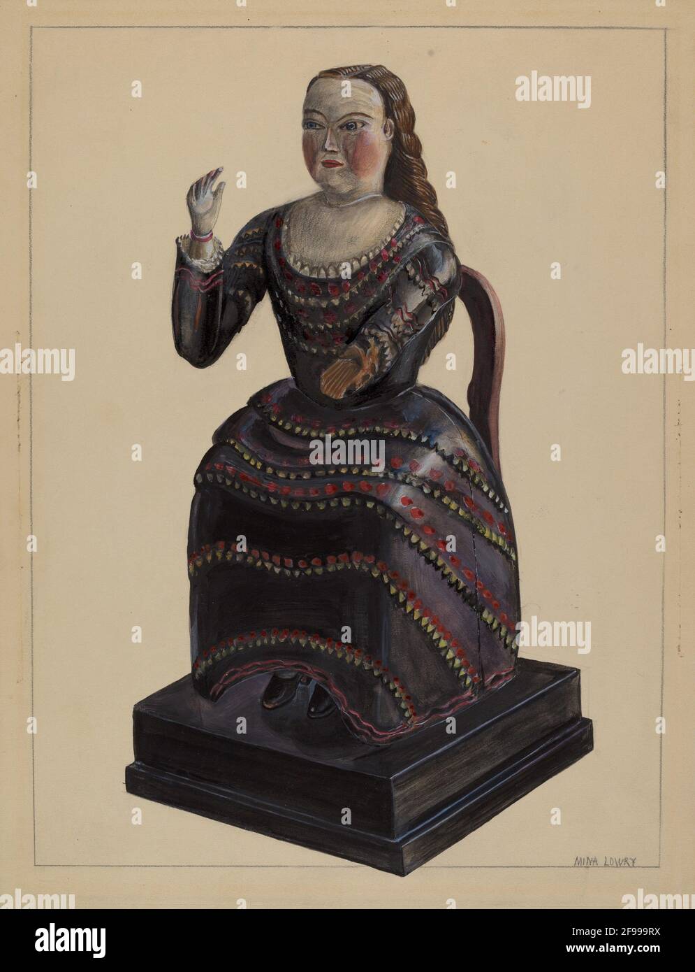 Seated Woman, c. 1936 Stock Photo - Alamy