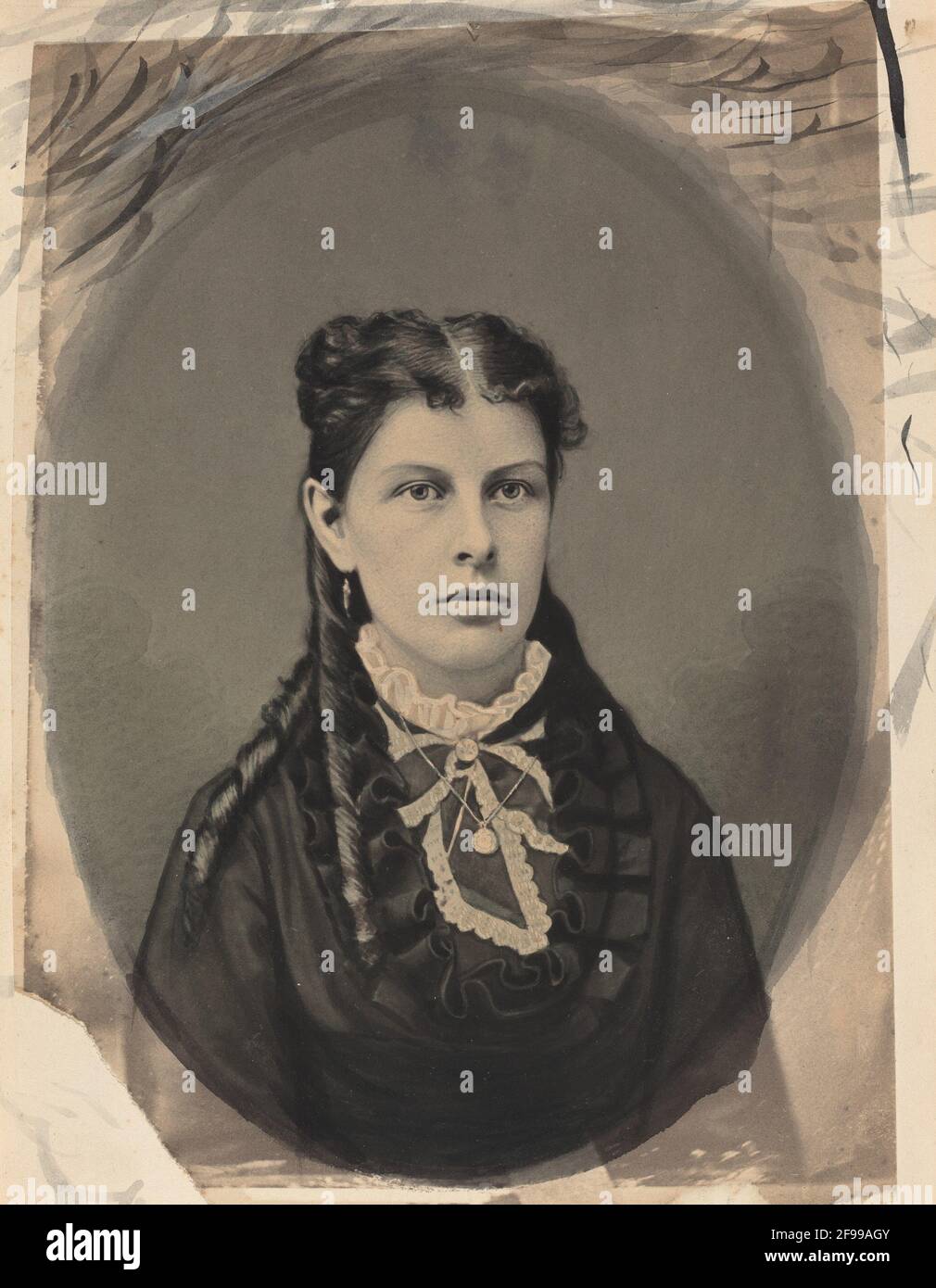 Portrait of a Woman, c. 1870 Stock Photo - Alamy