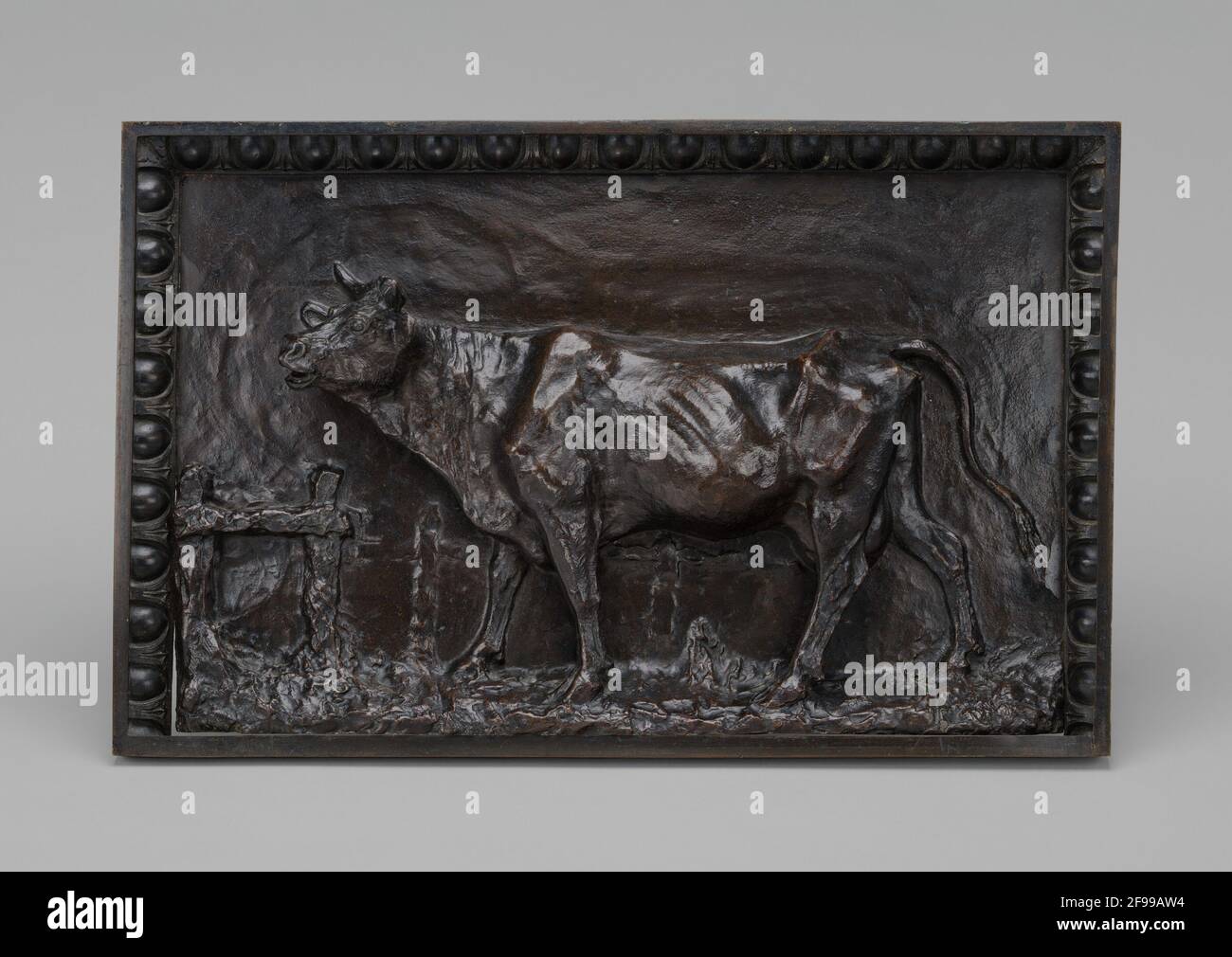 Cow Lowing over a Fence, model c. 1845/1864, cast possibly by 1865 ...