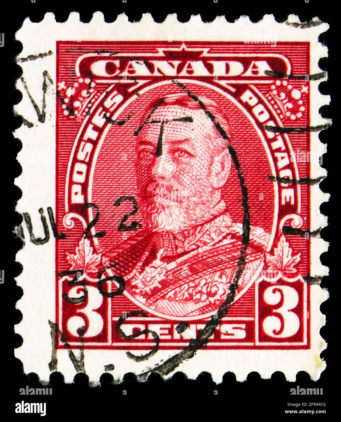 Canada george king stamp hi-res stock photography and images - Alamy