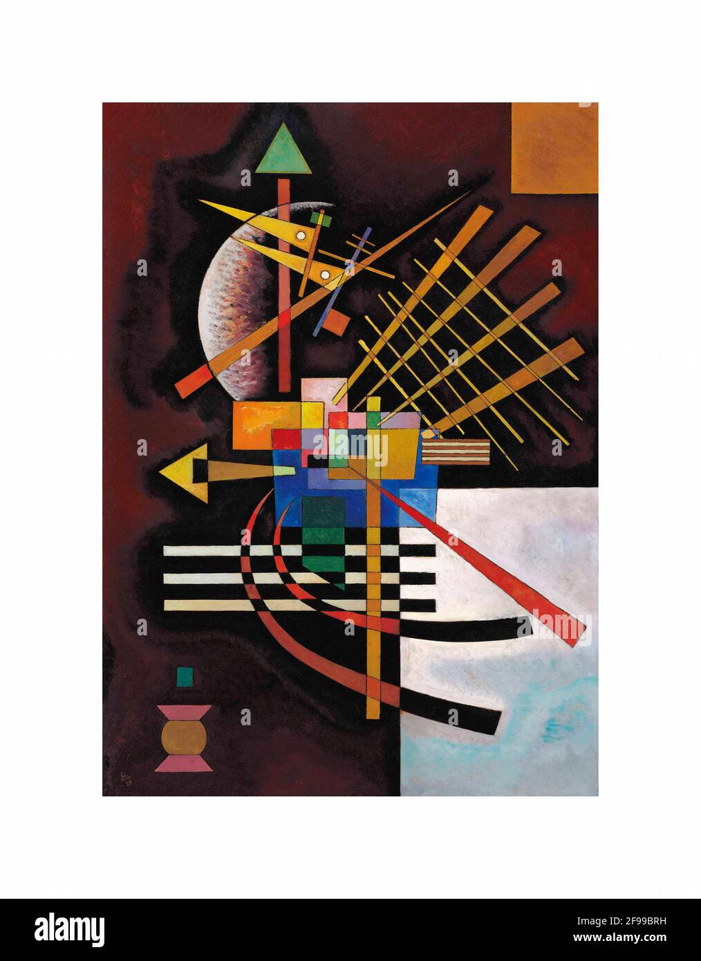 Art by Wassily Kandinsky. ”Oben und Links” Painted in Weimar, March ...