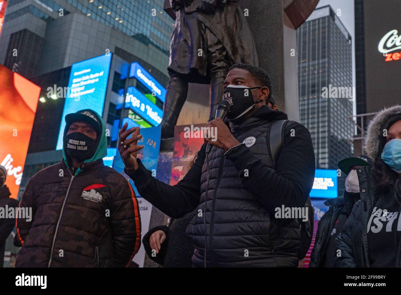 NEW YORK, NY – APRIL 16: New York City Public Advocate Jumaane Williams speaks during a rally ...