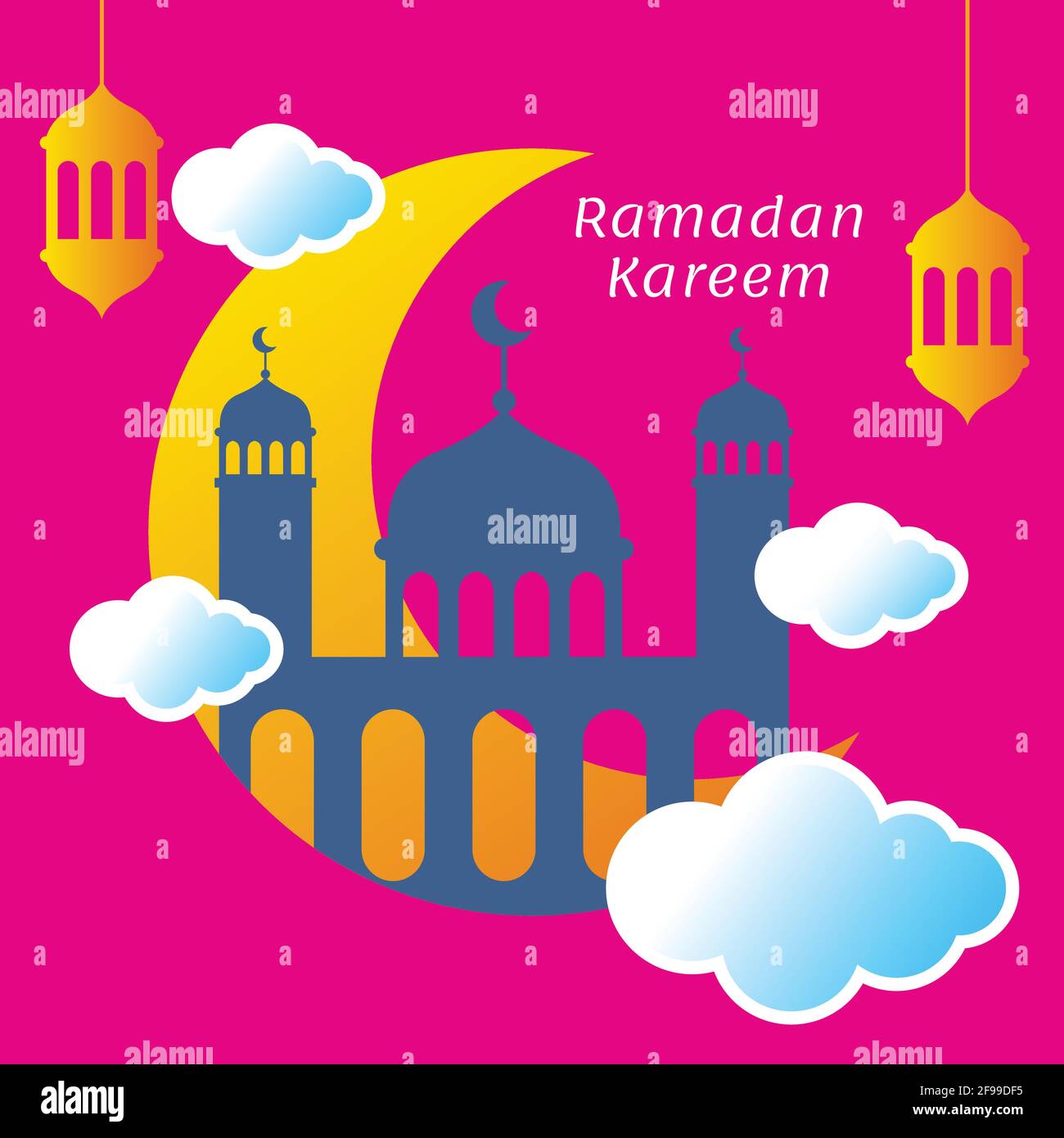 Islamic Holy Month of Ramadan poster design Stock Vector Image & Art ...