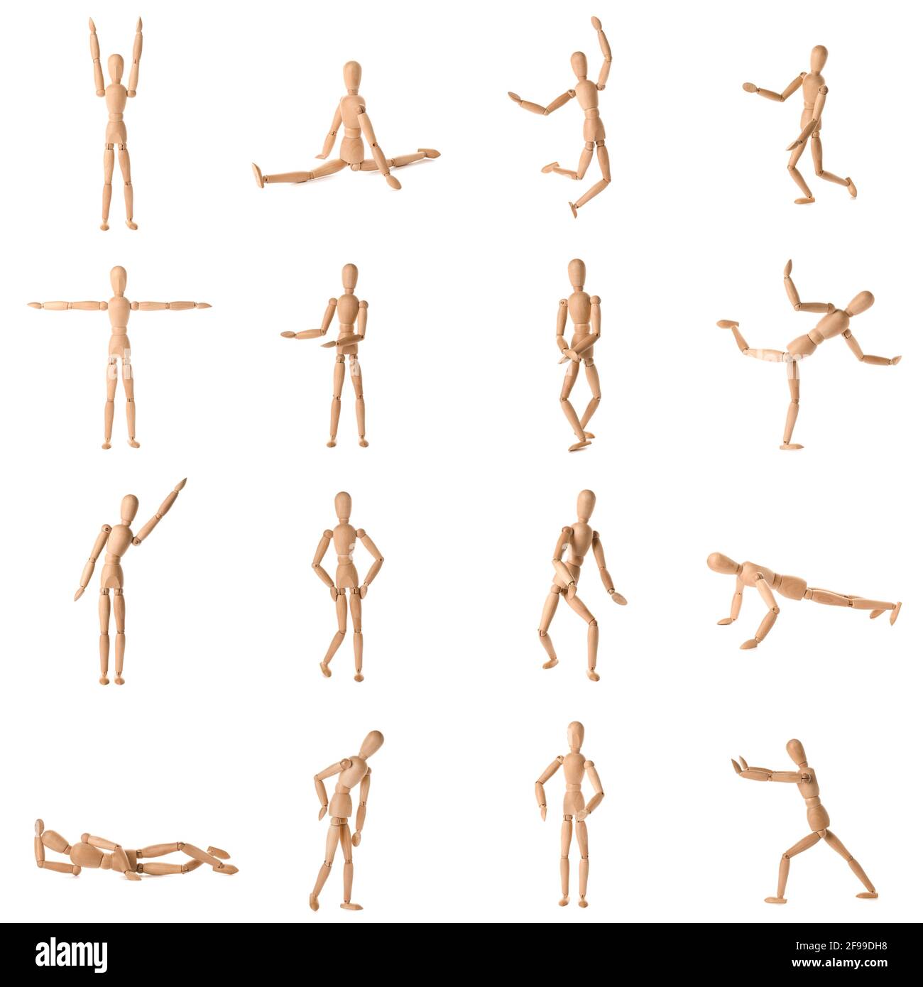 Wooden mannequins positions hi-res stock photography and images - Alamy