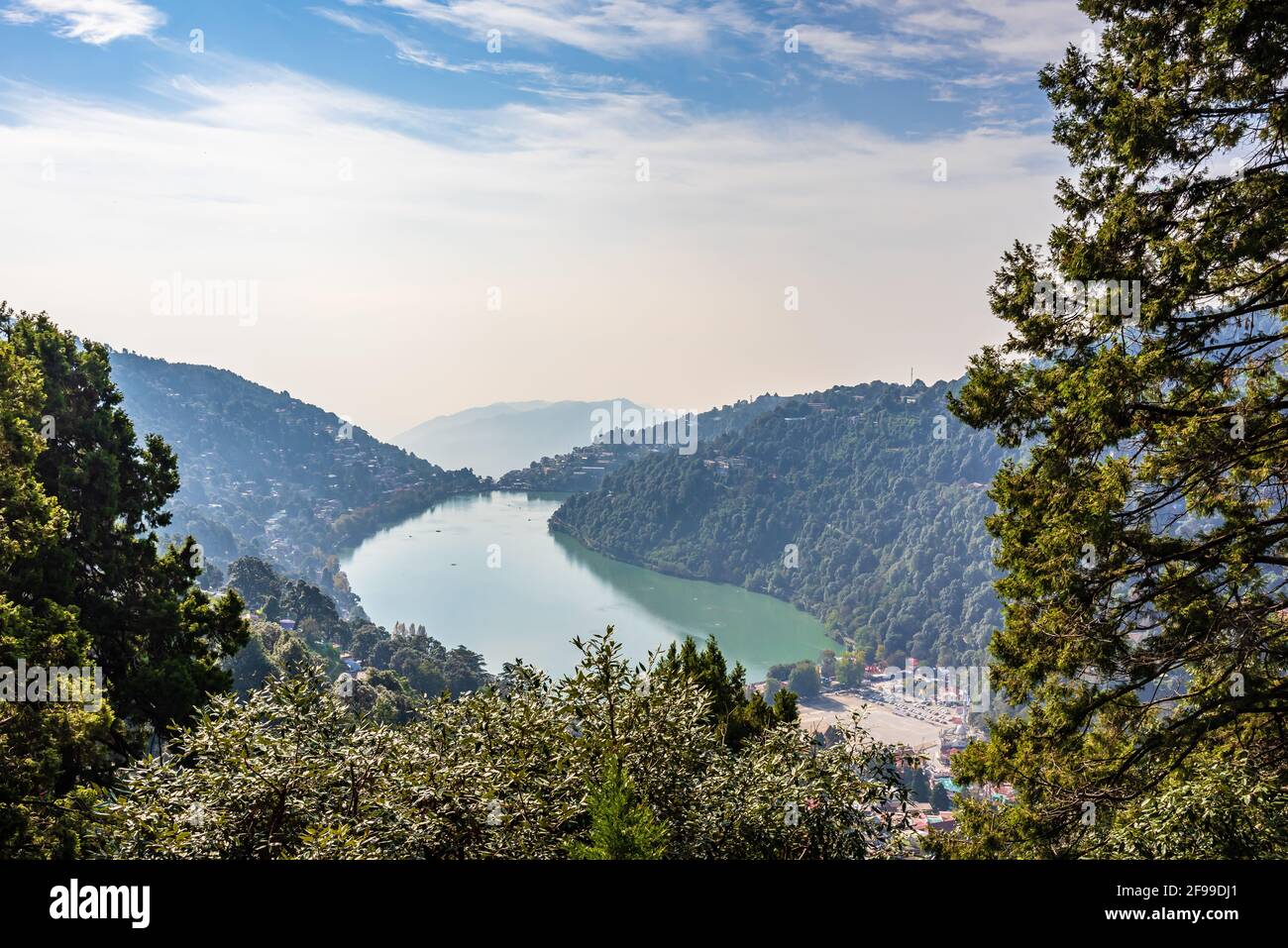 Nainital Lake is a natural freshwater body formed by tectonics. It is a ...