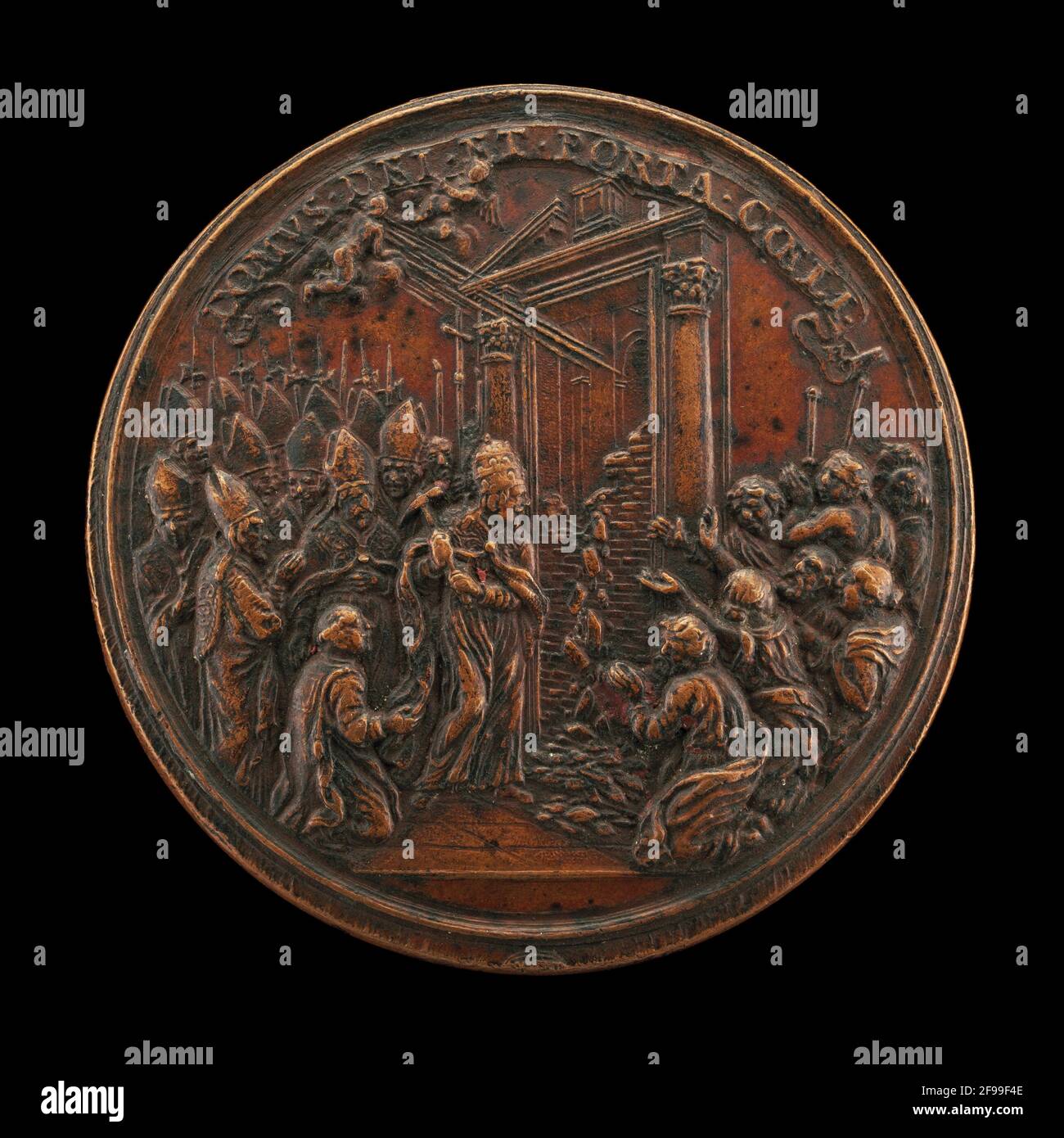 Opening of the Holy Door for the Jubilee [reverse], 1675 Stock Photo ...