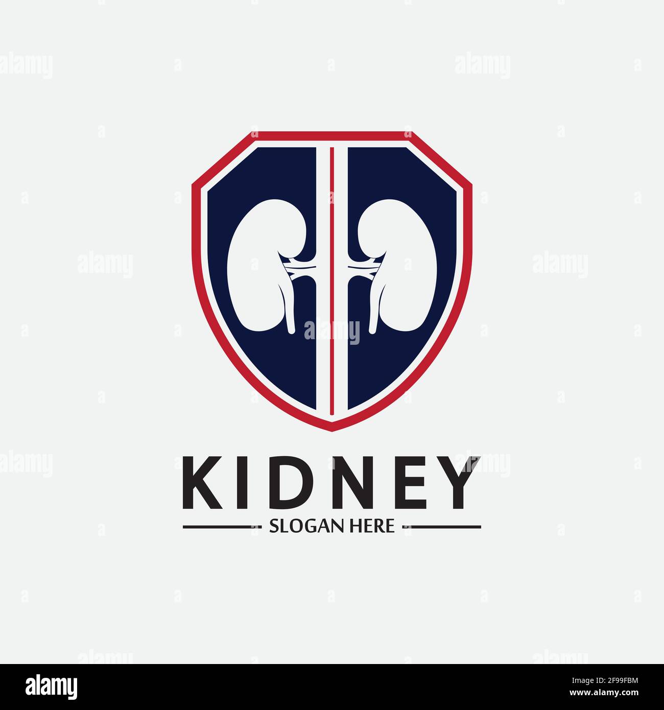 Kidney Shield Logo Template Design Vector, Emblem, Design Concept ...