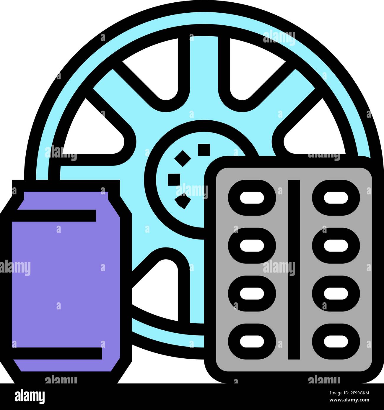products from aluminium color icon vector illustration Stock Vector ...