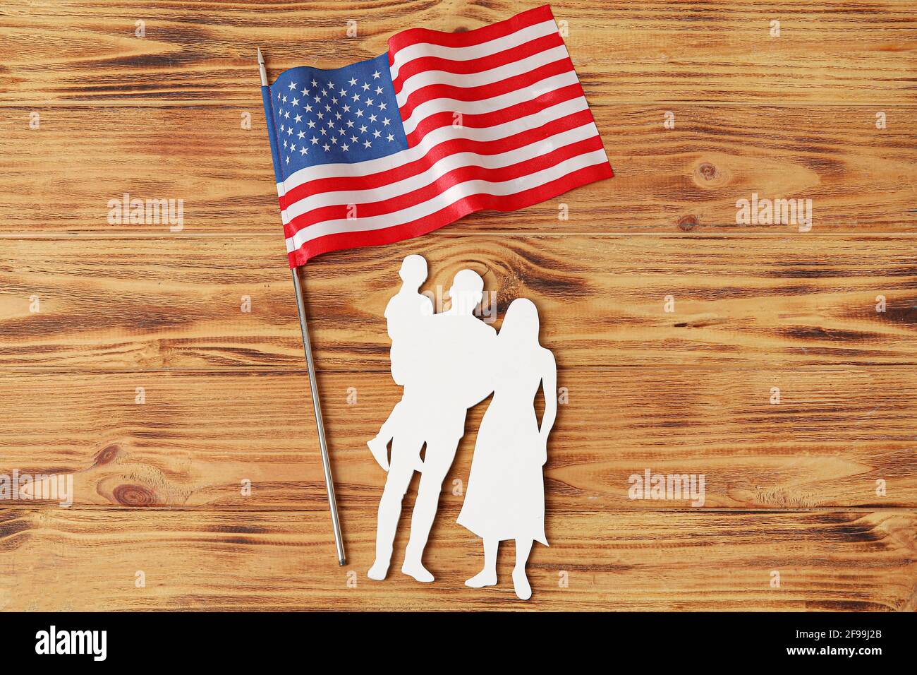 Usa flag figure family hi-res stock photography and images - Alamy