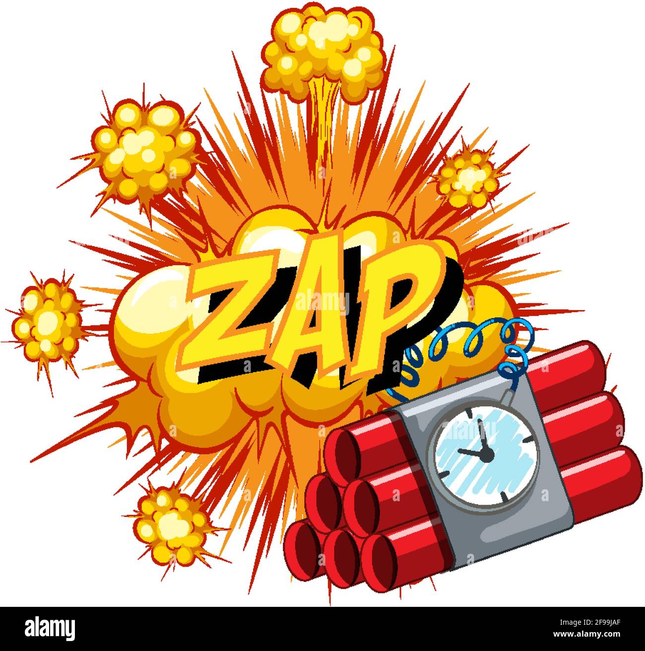 Comic speech bubble with zap text illustration Stock Vector Image & Art ...