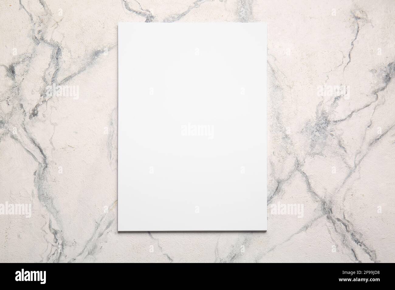 Blank sheet of paper on light background Stock Photo - Alamy