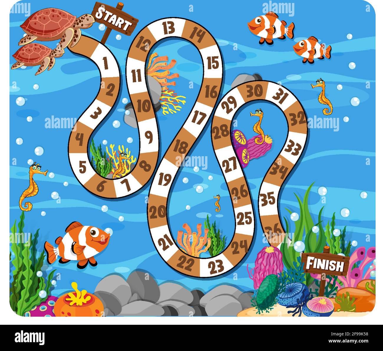 Cute cartoon maze game template illustration Stock Vector Image & Art ...