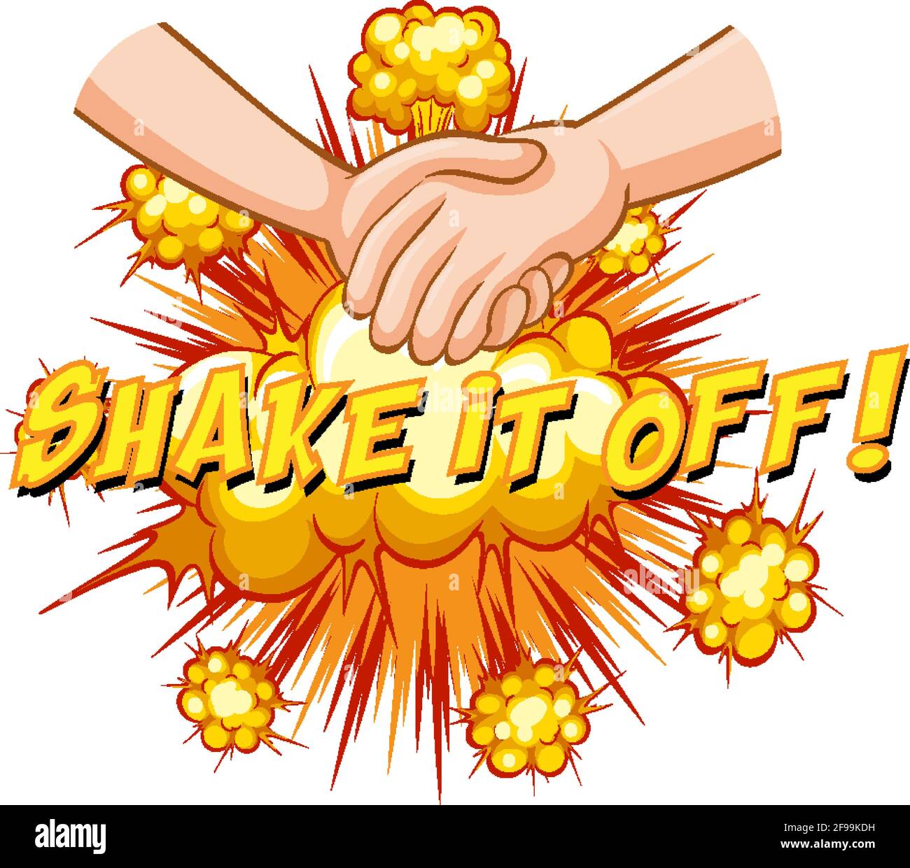 Comic speech bubble with shake it off text illustration Stock Vector ...