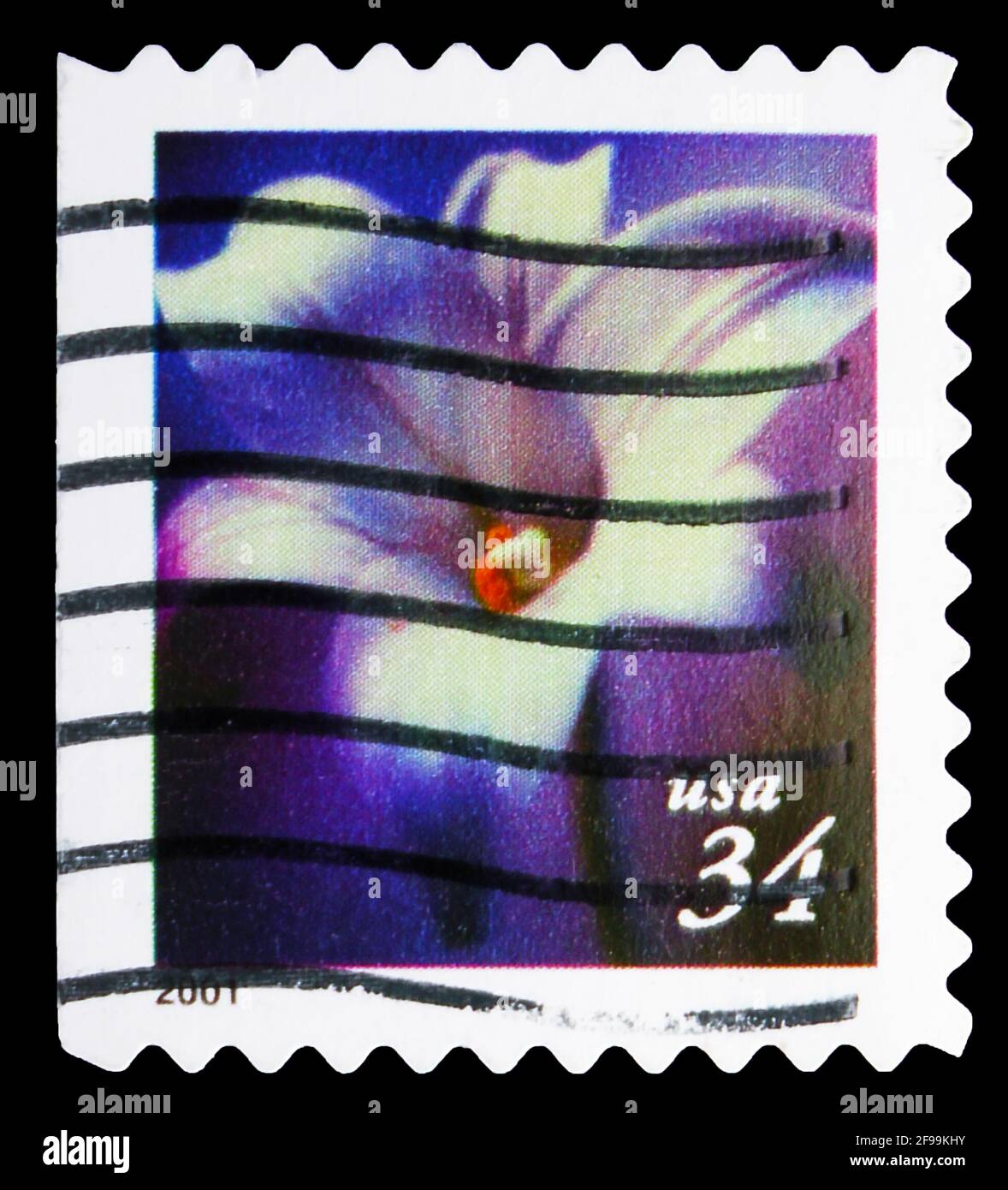 MOSCOW, RUSSIA - NOVEMBER 4, 2019: Postage stamp printed in United ...