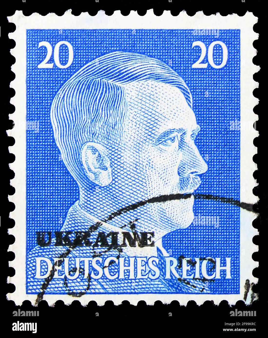 MOSCOW, RUSSIA - NOVEMBER 4, 2019: Postage stamp printed in Germany ...