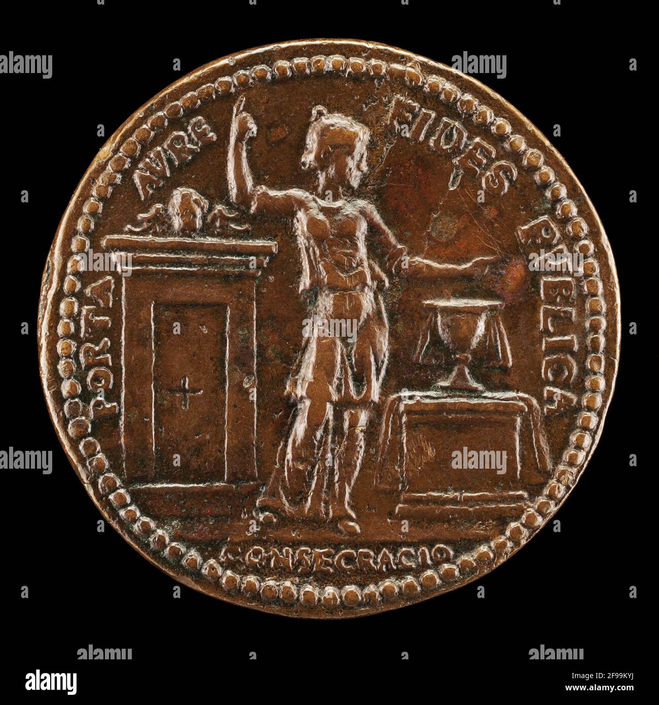 Faith Pointing to Heaven [reverse], 16th century Stock Photo - Alamy