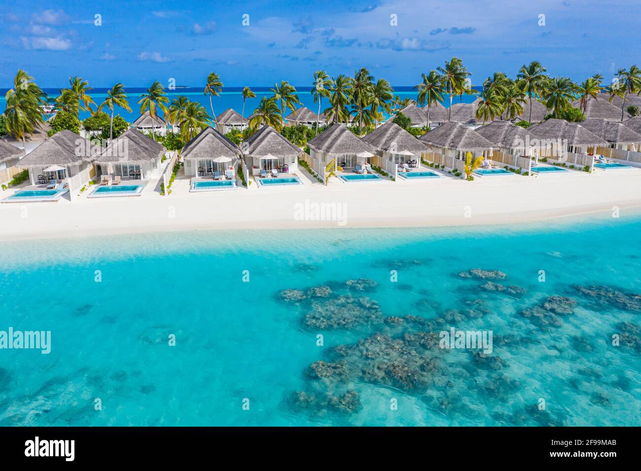 Aerial scenery perfect island beach hi-res stock photography and images ...