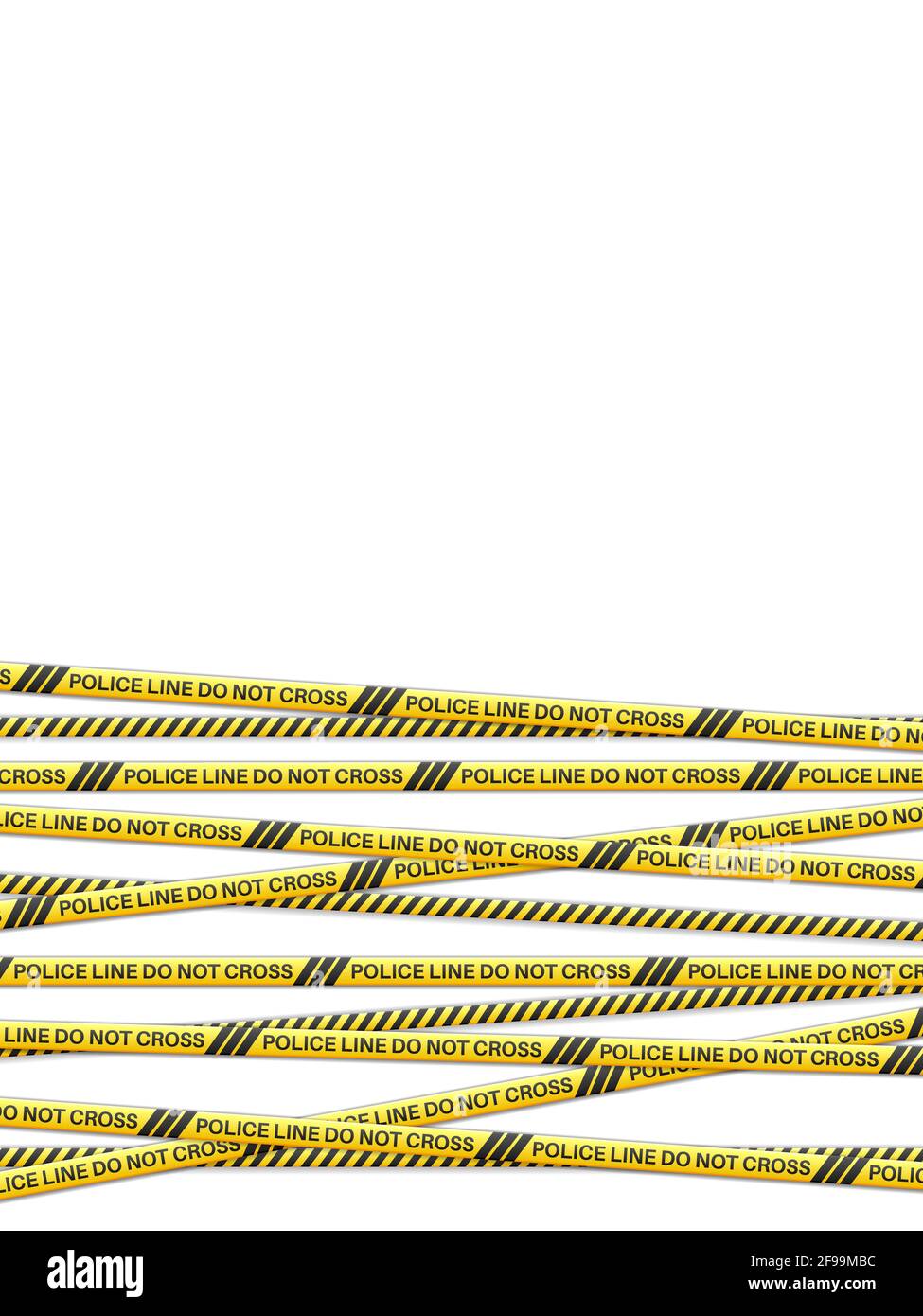 Police line tape on a white background. Vector illustration Stock Photo ...