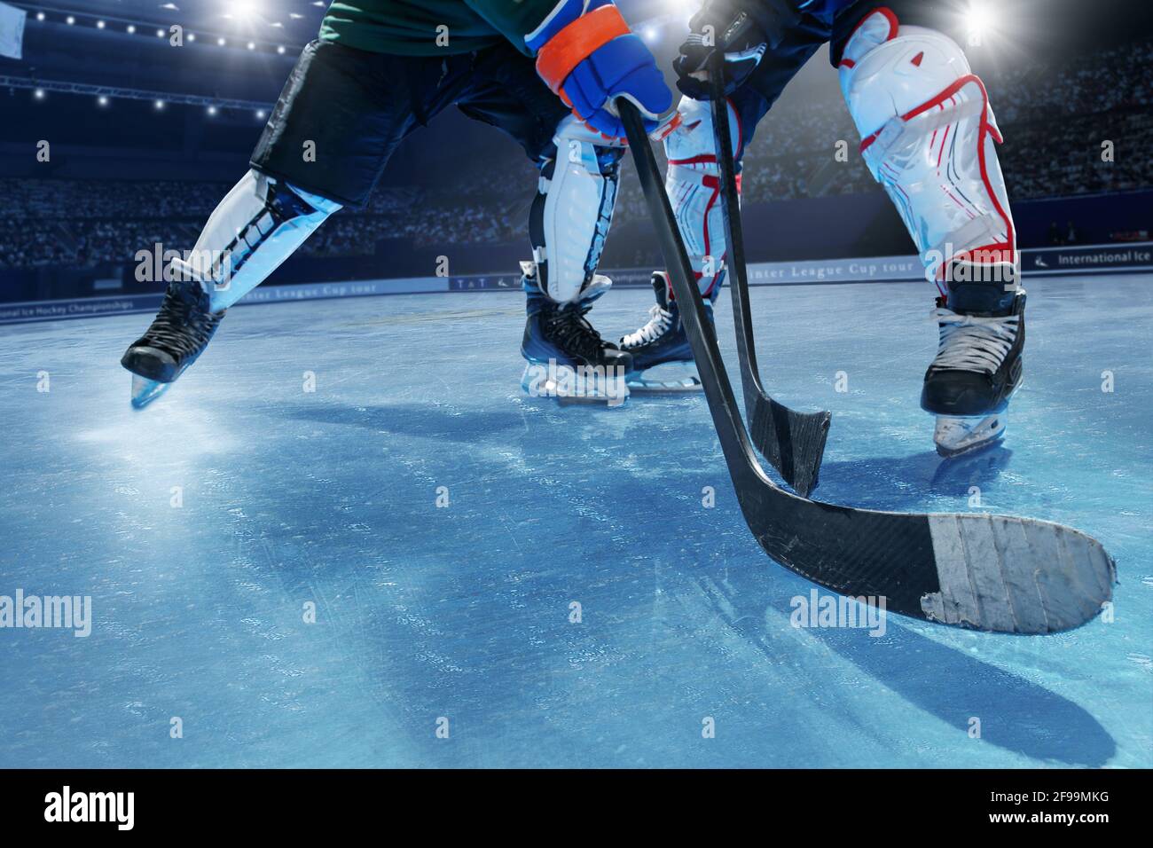 Ice hockey competitive local features Stock Photo - Alamy