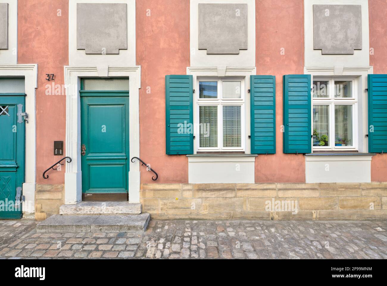 House facade, facade, window, architecture, decorative, shutter ...
